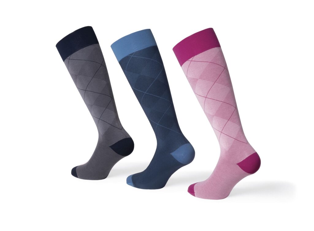 JOBST Casual Pattern Knee High Compression Socks 15-20, 20-30 and 30-40 ...